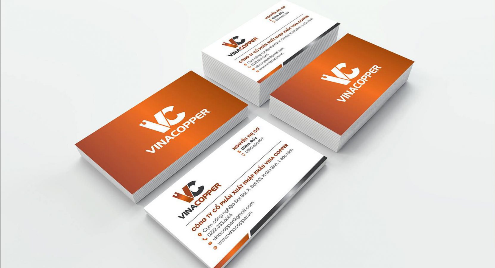 Bộ nhận diện thương hiệu Công ty Vina Copper