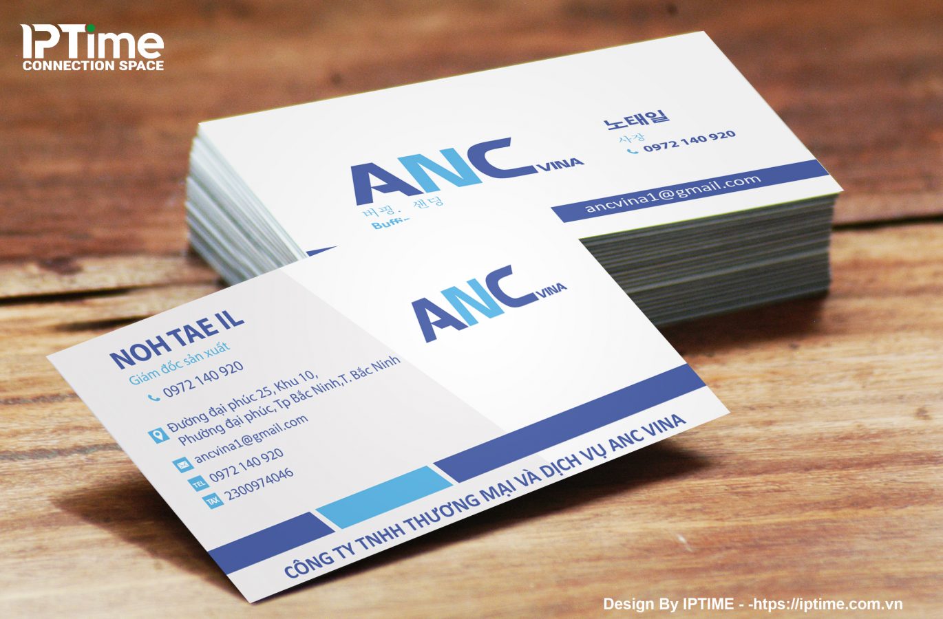Thiết kế card visit công ty ANC Vina mẫu card Visit mầm non chuyên ...