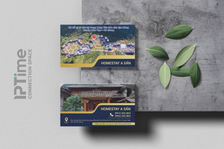 Thiết kế Card Visit Homestay A Sấn