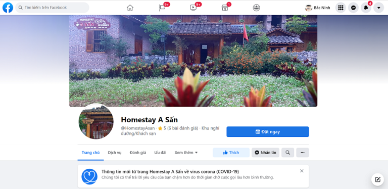 Dự án Thiết kế Card Visit Homestay A Sấn do IPTIME thiết kế