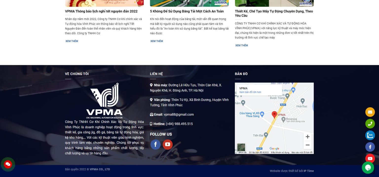 Dự án Mẫu thiết kế logo thương hiệu VPMA do IPTIME thiết kế