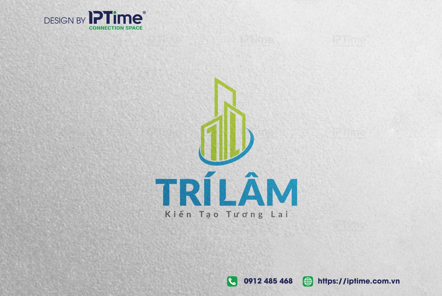 Dự án thiết kế logo, thiết kế thương hiệu, thiết kế website của IPTIME